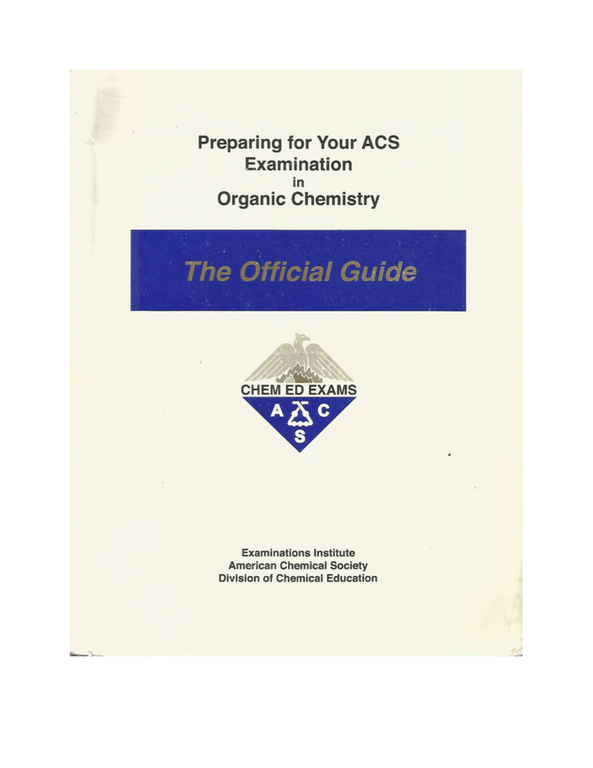 Acs Orgo study guide - CHEM 211 - Studocu
