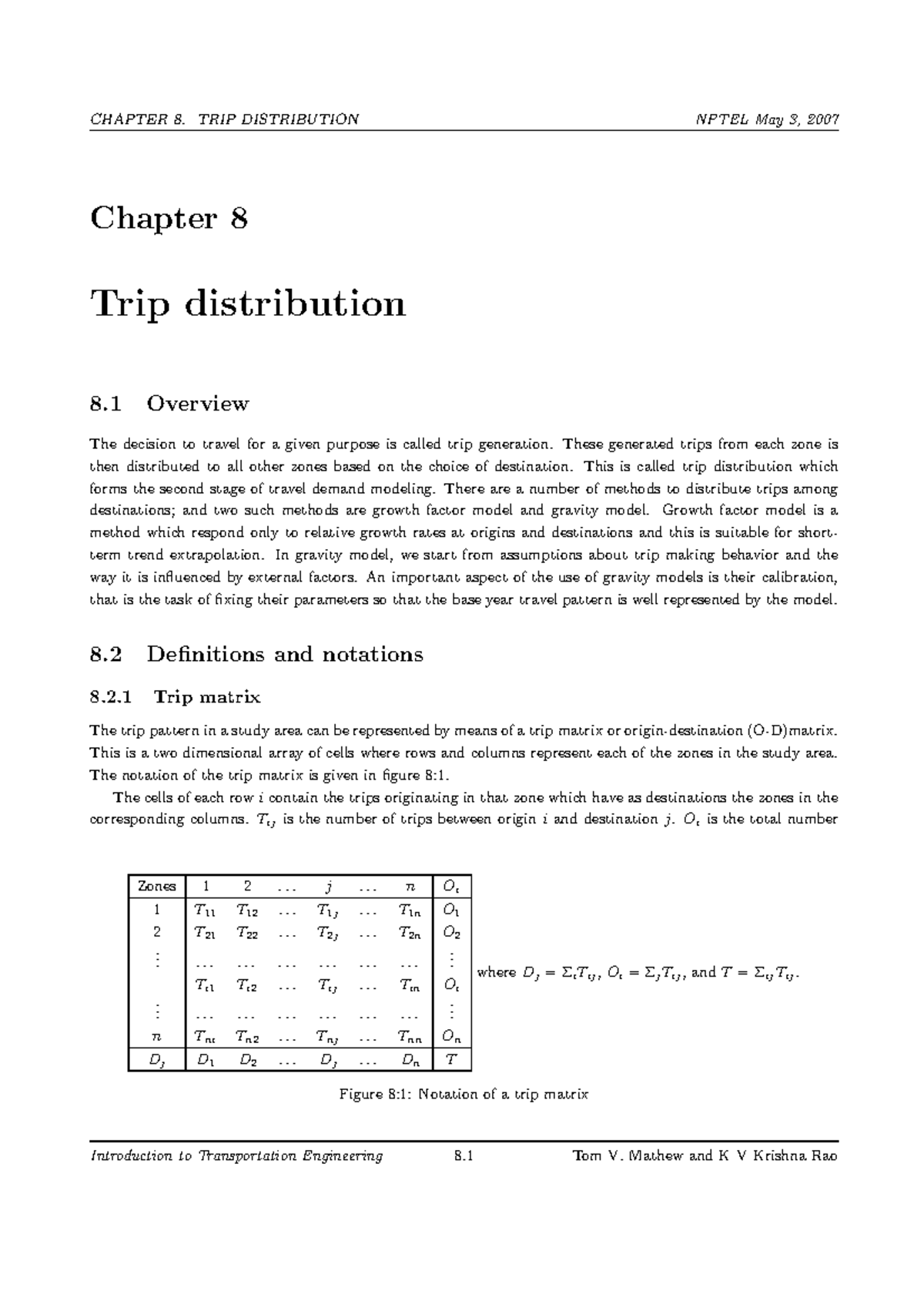 Manual Introduction to Transportation Engineering -chapter 8 - trip ...