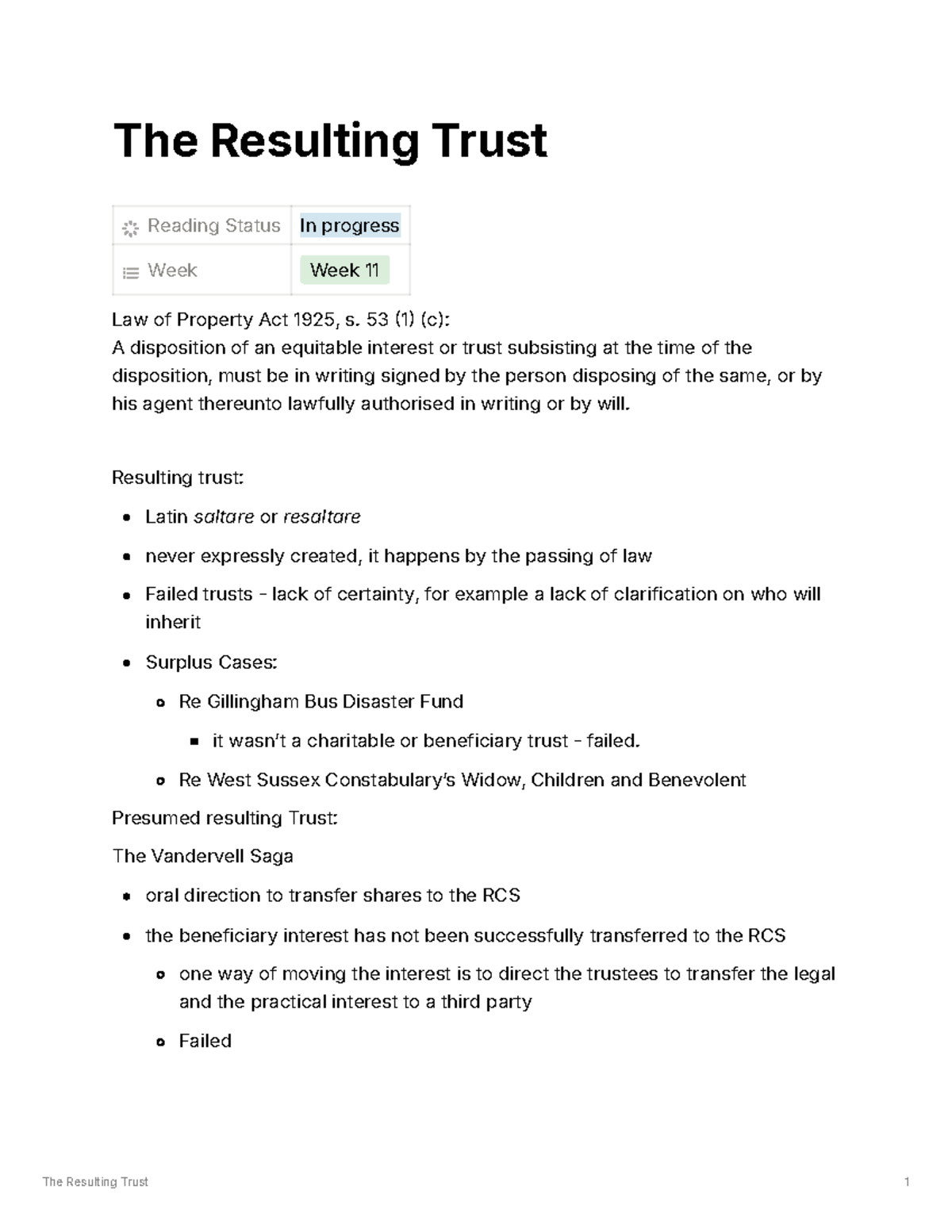 The resulting trust - The Resulting Trust Reading Status In progress ...