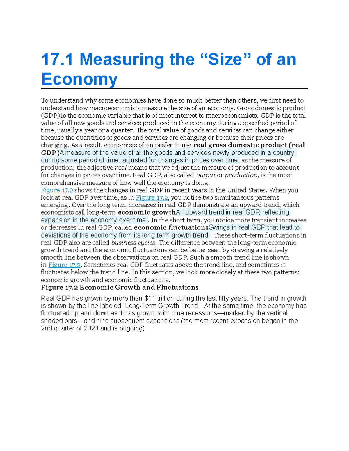 17.1 Measuring the Size of an Economy - 17 Measuring the “Size” of an ...