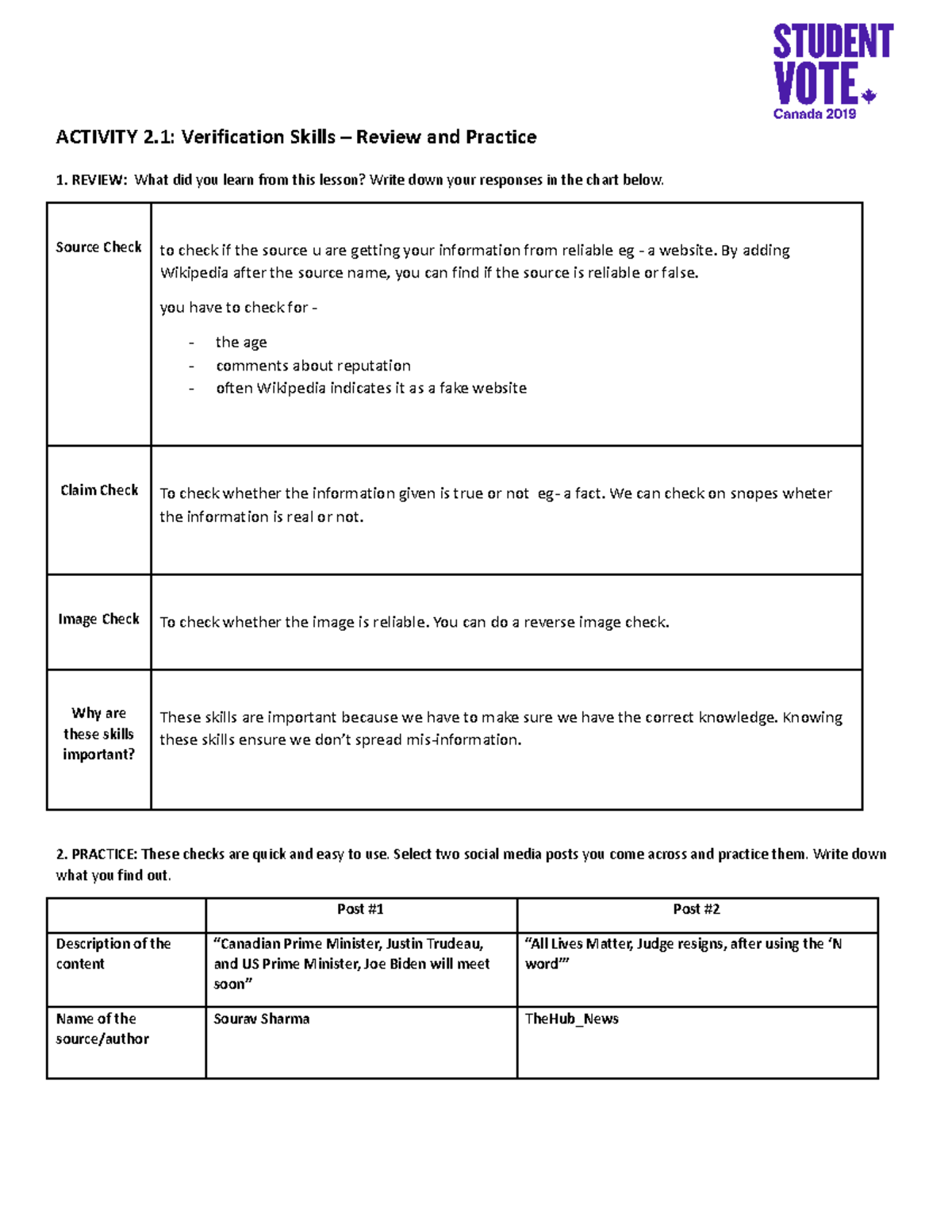 Copy of Verification-Skills-Review-and-Practice- Chart - ACTIVITY 2 ...
