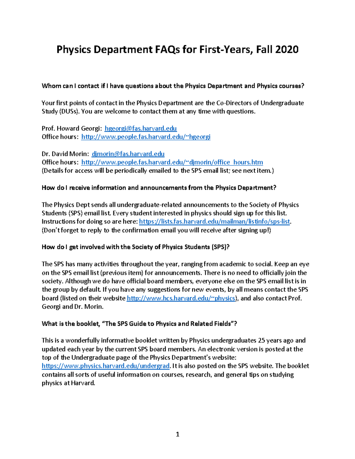 Physics first year faqs - Physics Department FAQs for First-Years ...