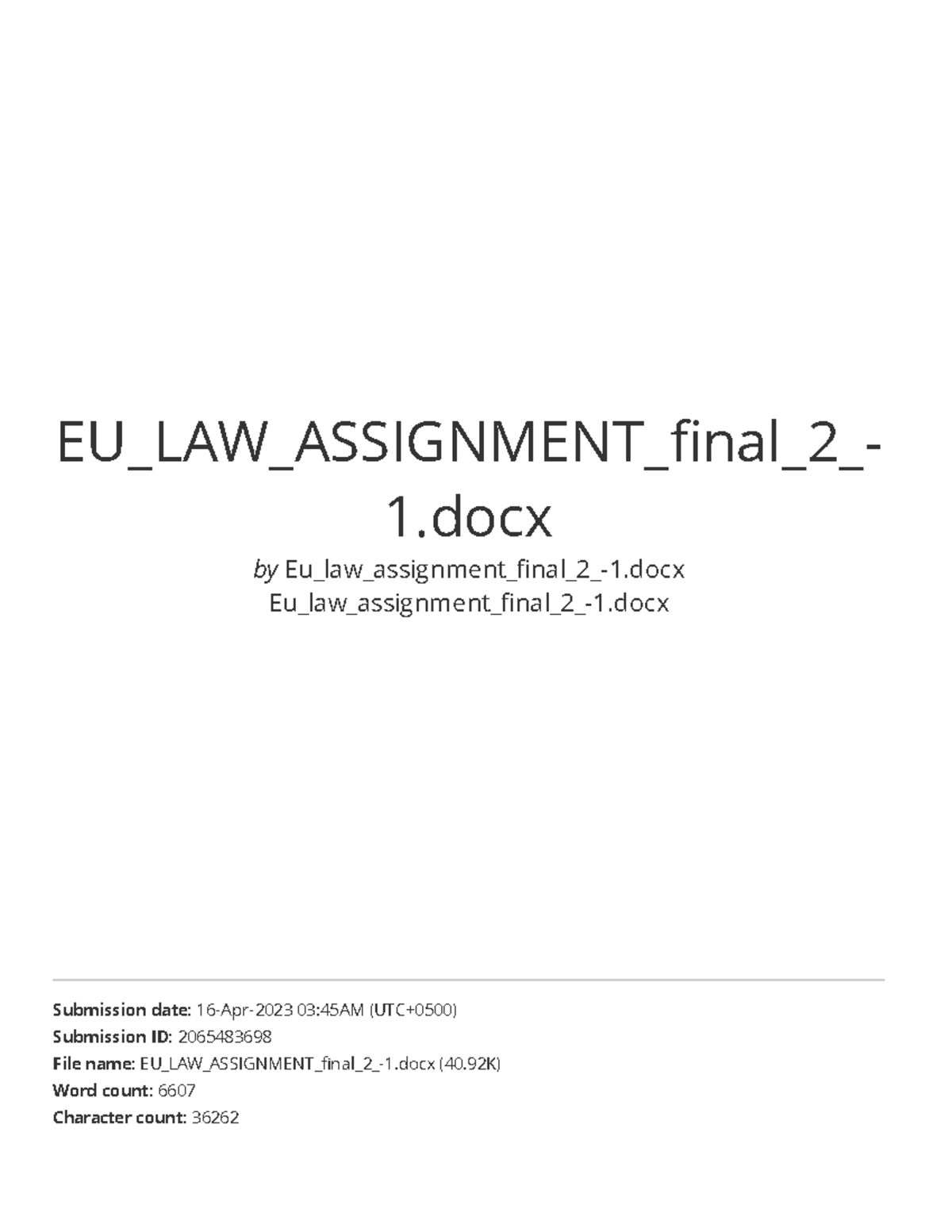 EU LAW Assignment final 2 -1 - EU_LAW_ASSIGNMENT_final_2_- 1 by Eu_law_assignment_final_2_-1 ...
