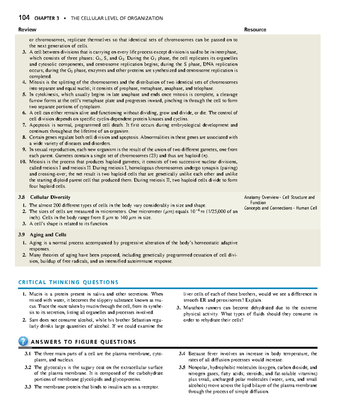 Anatomyand Physiology-46 - 104 CHAPTER 3 • THE CELLULAR LEVEL OF ...