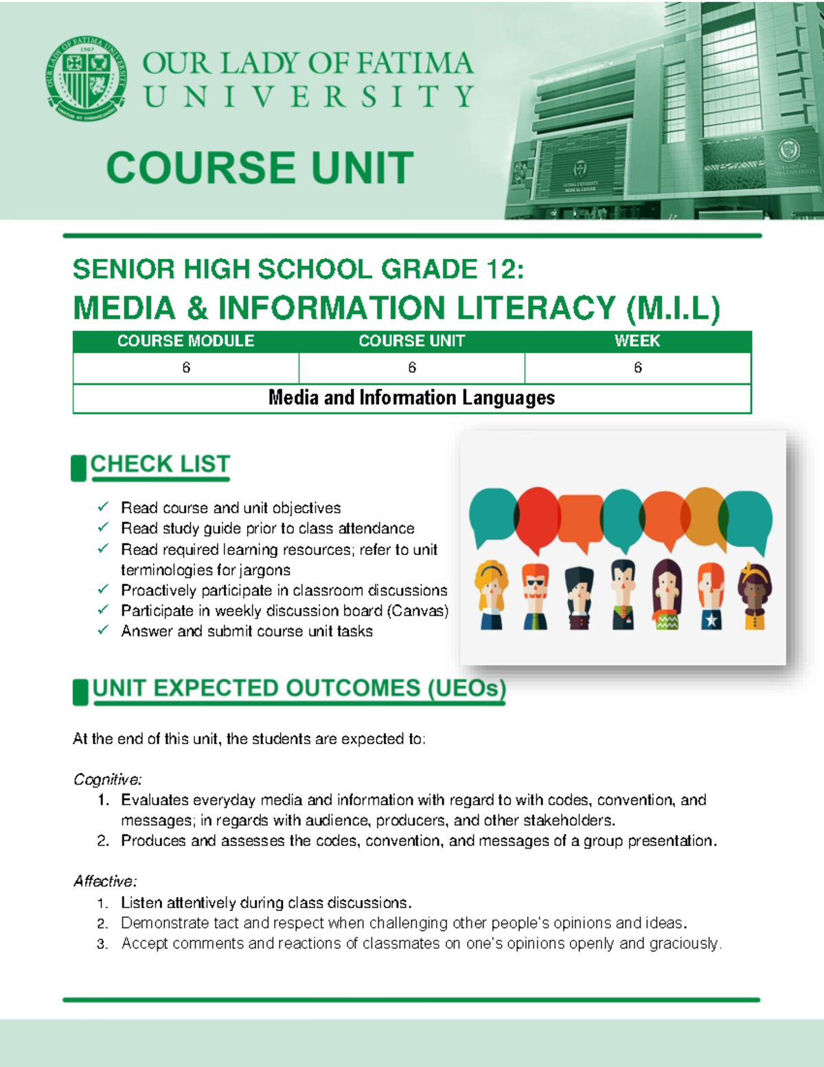 06-MIL-Course-Unit-6 - SENIOR HIGH SCHOOL GRADE 12: MEDIA & INFORMATION ...