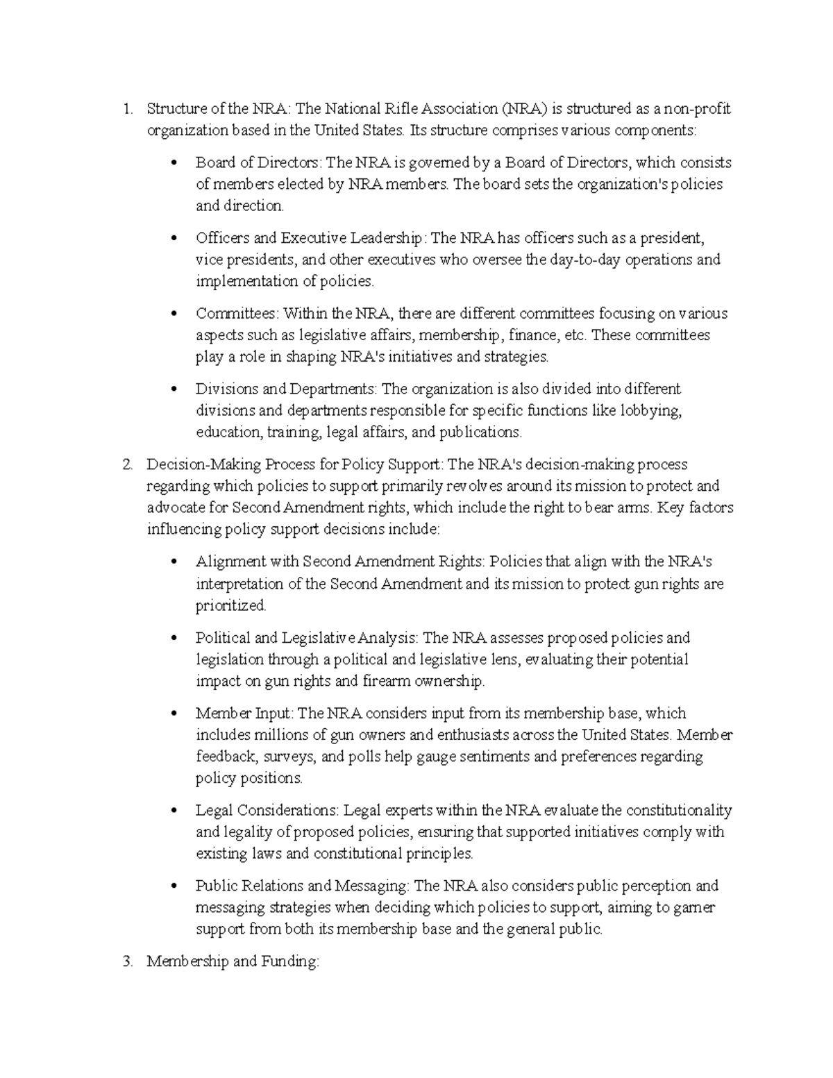 12.02 Groups Influencing Policy Outcomes - Assignment - 1. Structure of ...