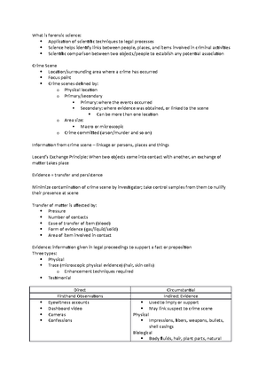 FNSC2200 - UWA - Mysteries Of Forensic Science - Studocu