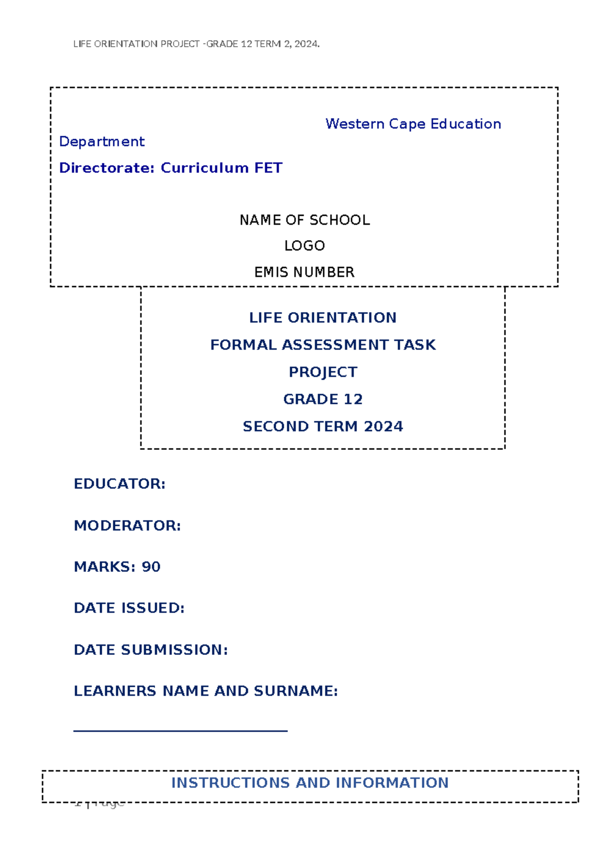Project Grade 12 TERM 2 2024 final - Directorate: Curriculum FET ...