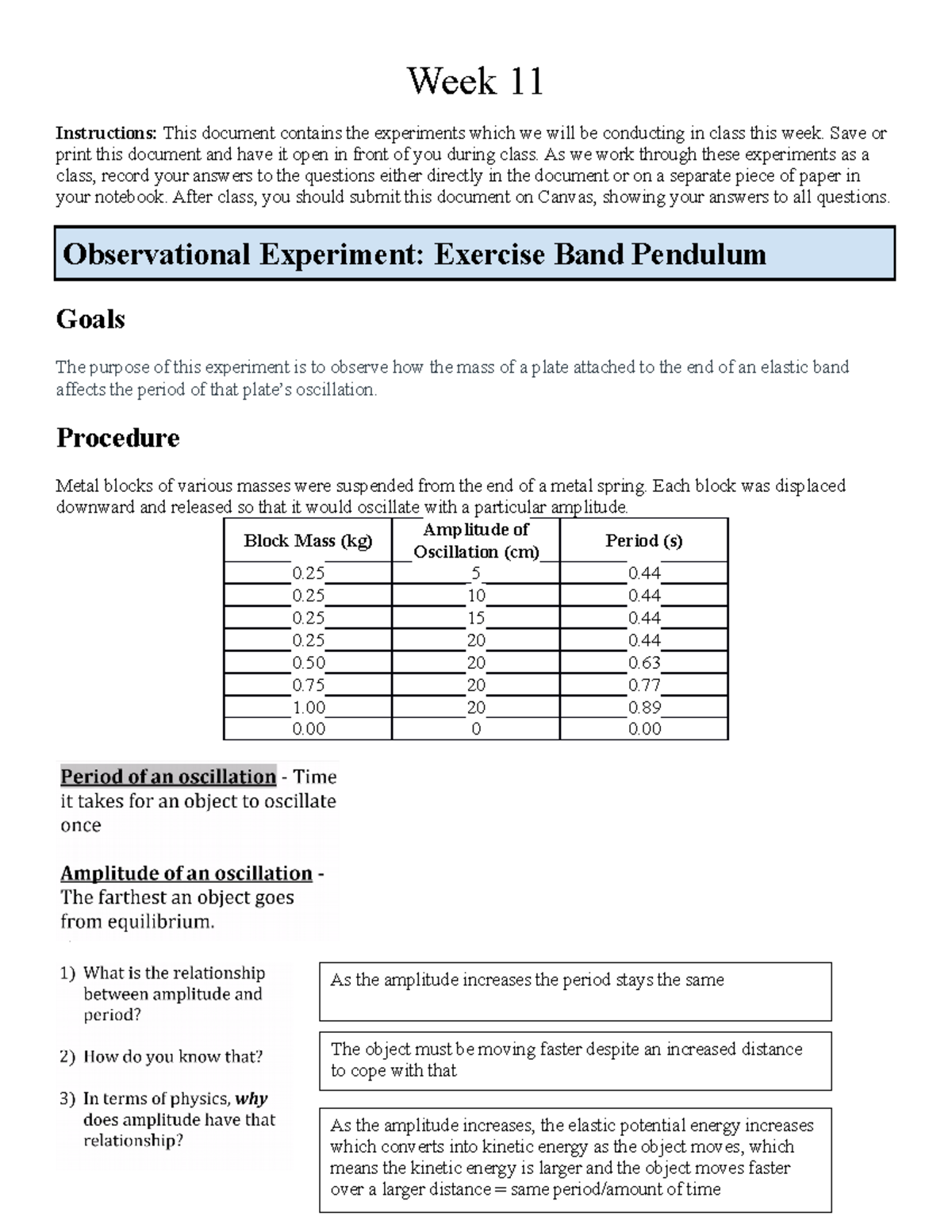 Physics 205 Week 11 Experiments-1 - Week 11 Instructions: This document ...