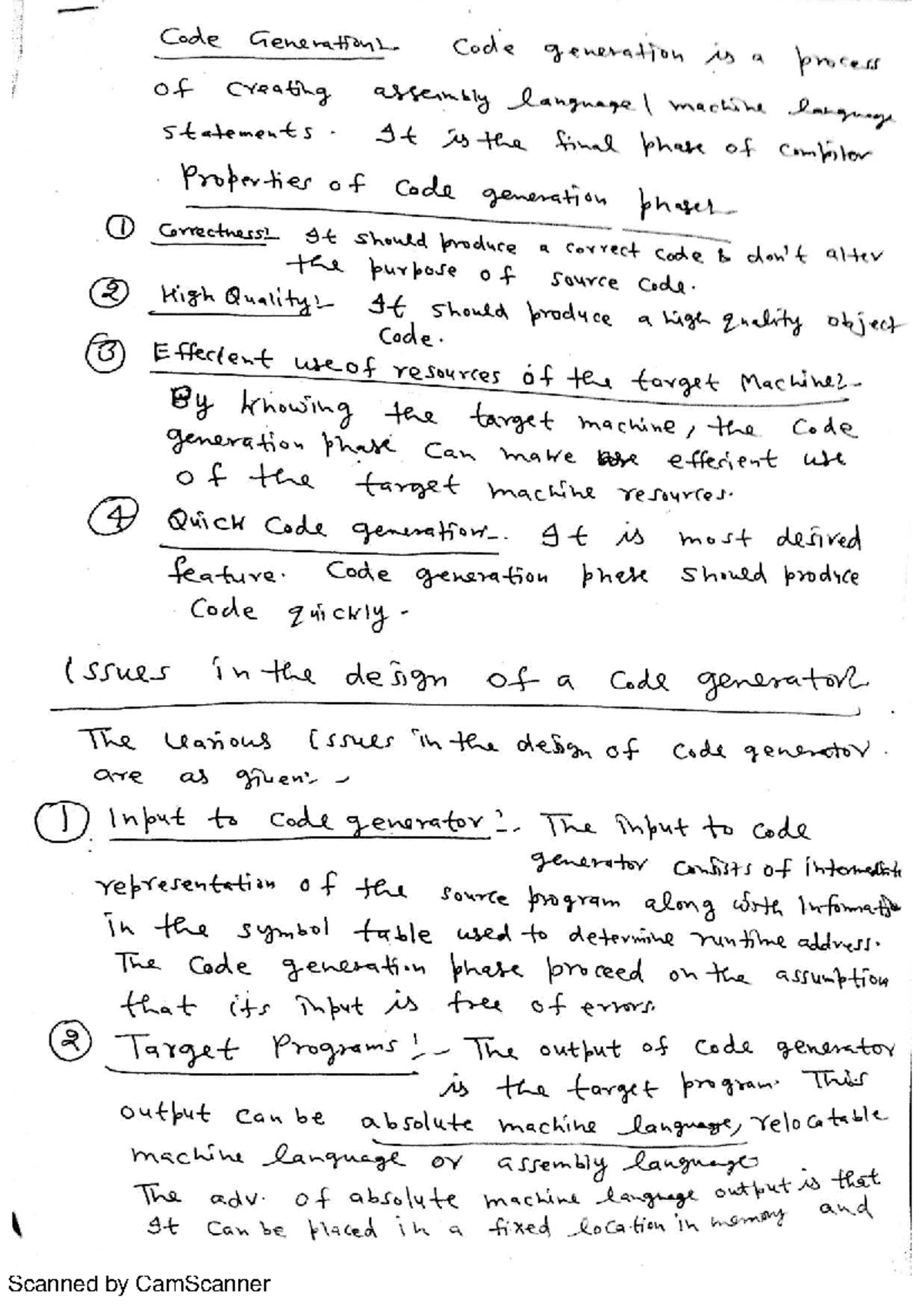 Compiler-unit5-notes - B.tech - Studocu