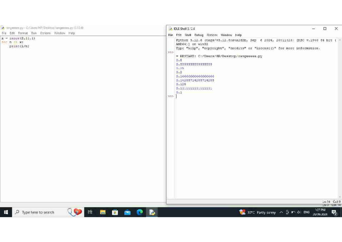 Document 7 - It includes practical answers - IDLE Shell 3.12 X Options ...