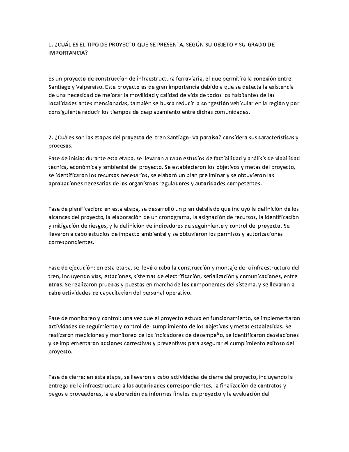 ANALISIS QUIEBRA MICROPLAY - 1. ¿CUÁL ES EL TIPO DE PROYECTO QUE SE ...