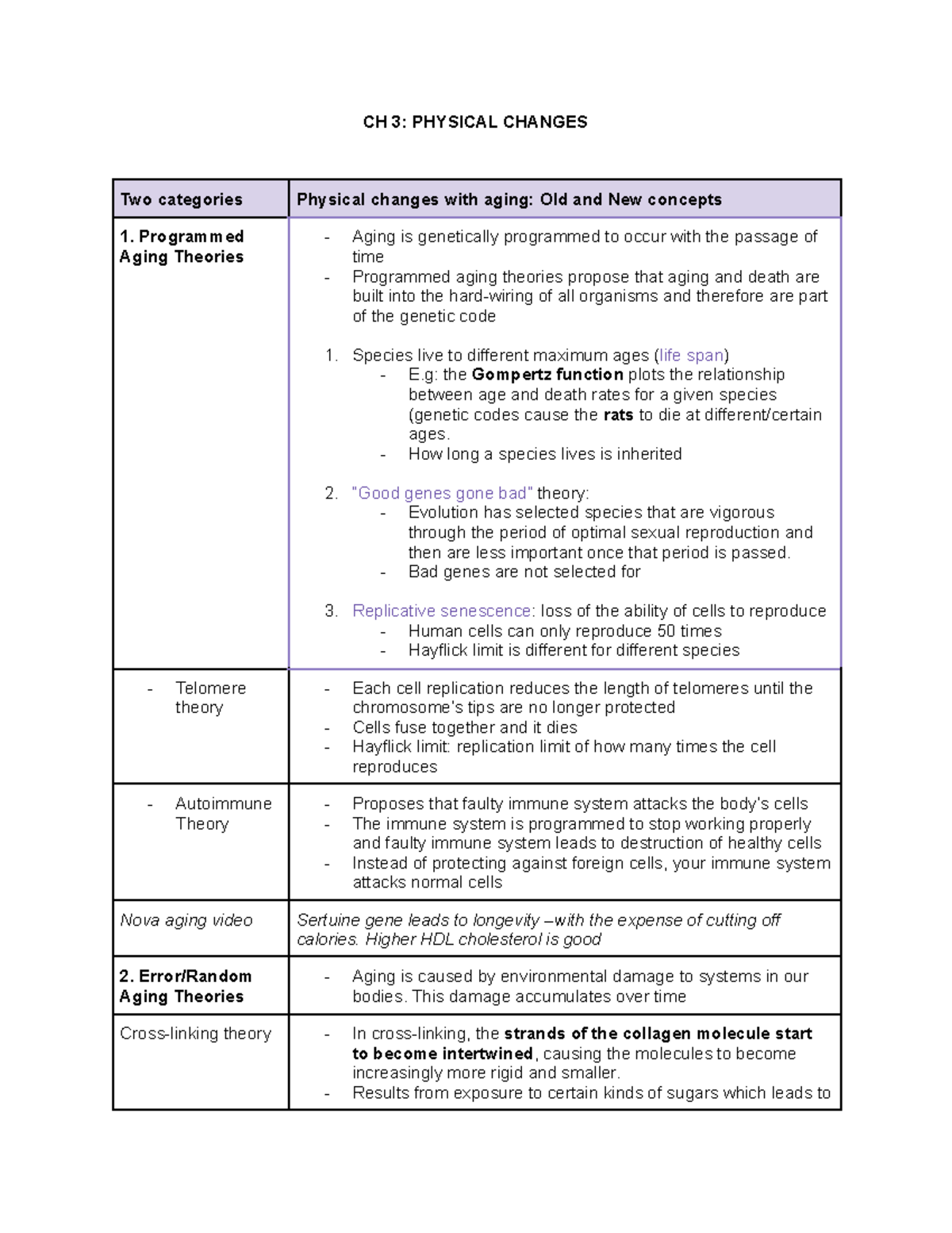 Chapter 3 - Physical Changes - CH 3: PHYSICAL CHANGES Two categories ...