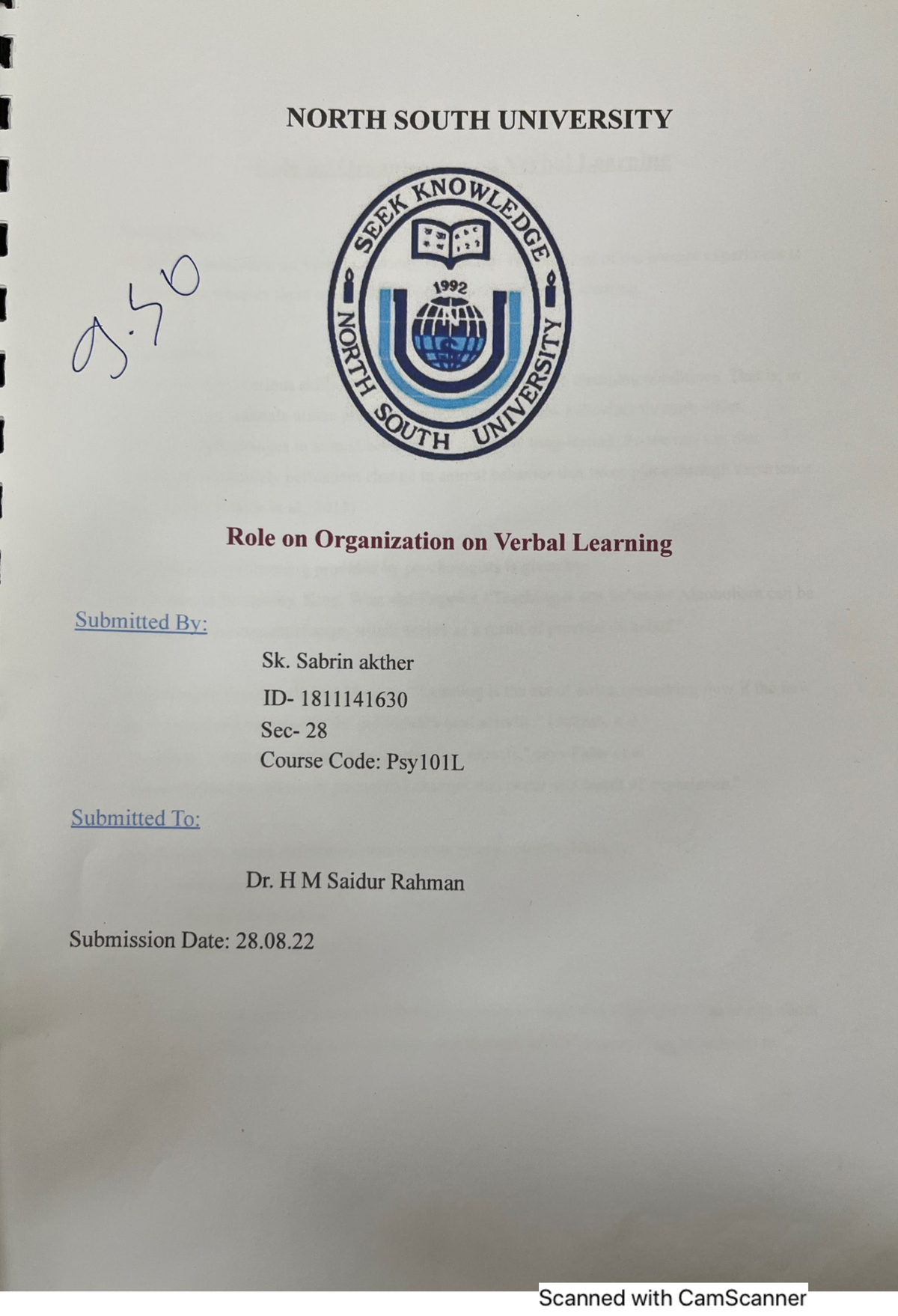 PSY101.L intro slides - Introduction to Psychology Lab - Studocu