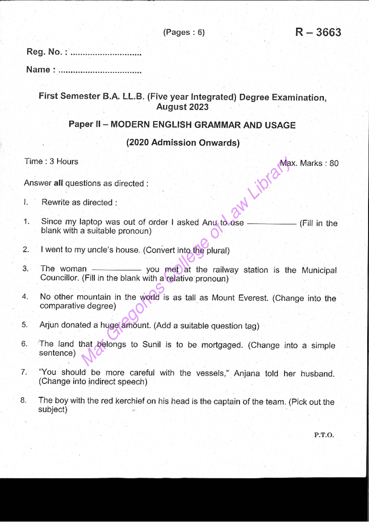 Modern English Grammar and Usage R-3663 - Integrated llb - Studocu
