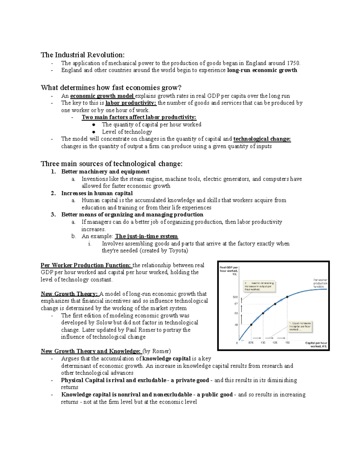 Chapter 11 Economics - Background on Industrial Revolution - The ...