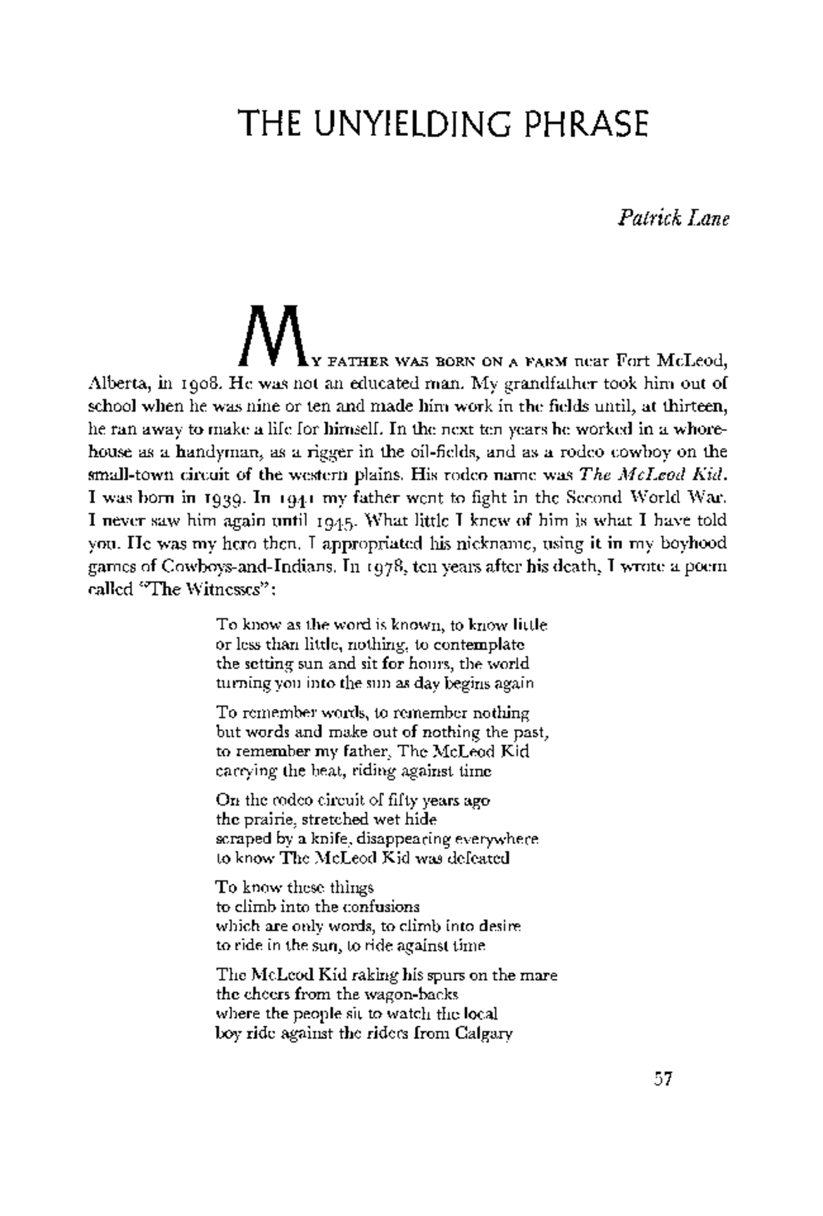 Canlitreviews,+CL122-Unyielding(Lane) - THE UNYIELDING PHRAS E Patrick ...