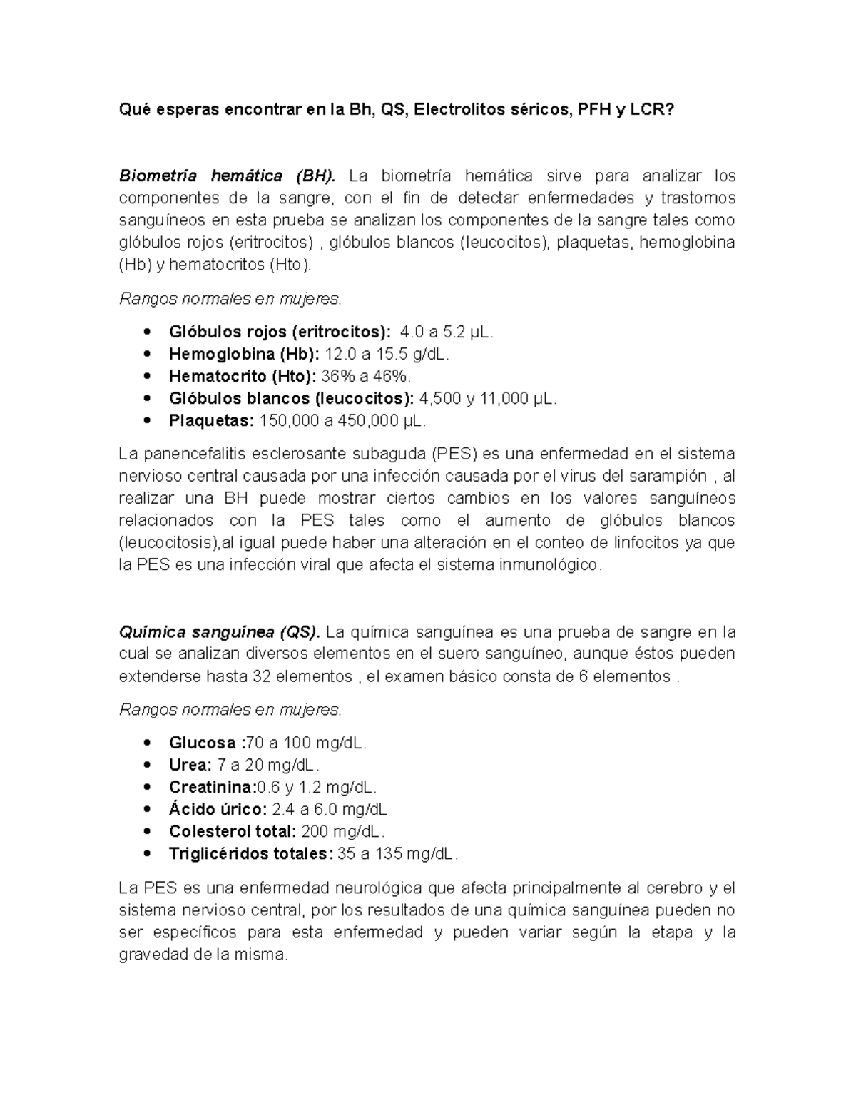 Laboratoriales cc 4 micro - Qué esperas encontrar en la Bh, QS ...