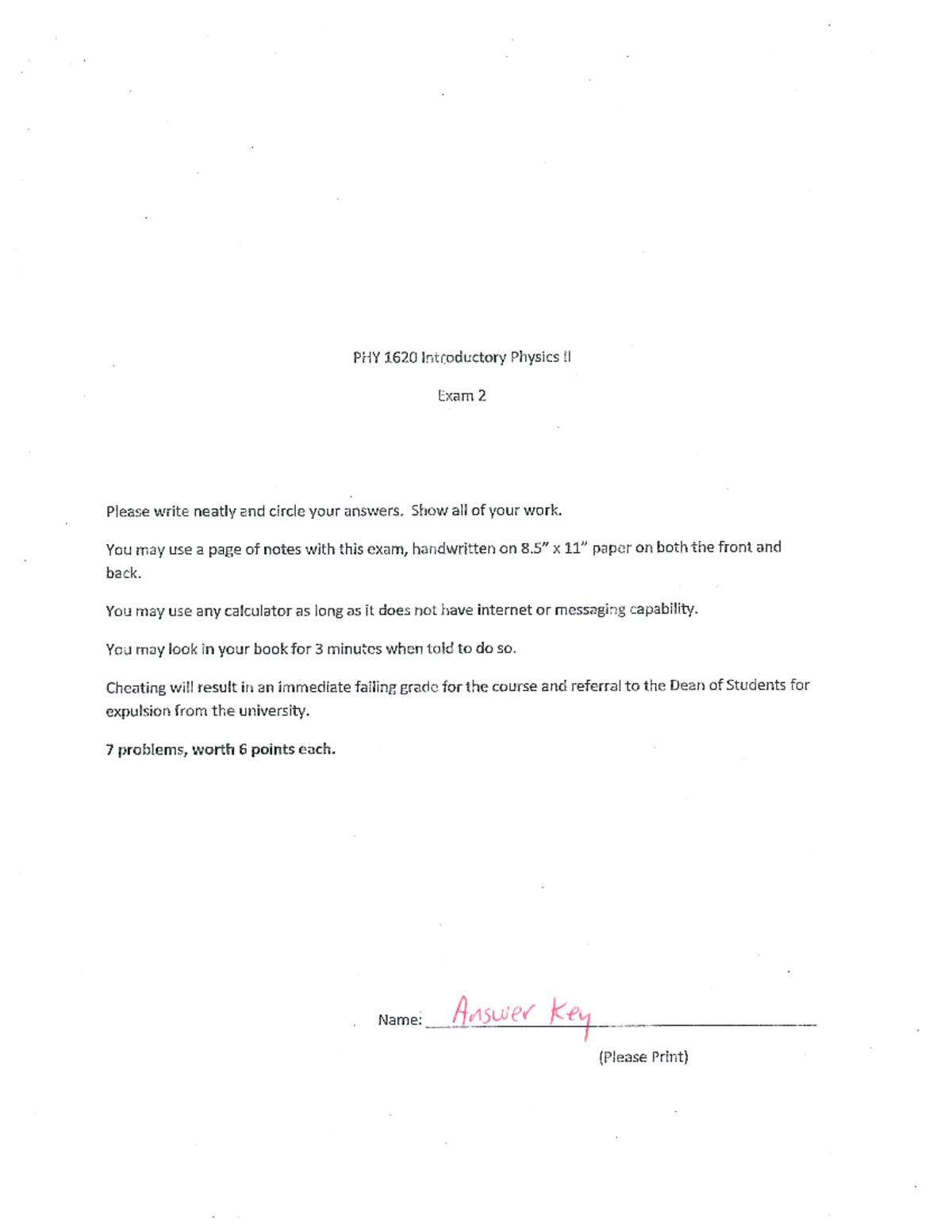 Exam 2 answer key 24f80cb9e77b28e3a203952 b554a3d1f - IT-140-J3313 ...