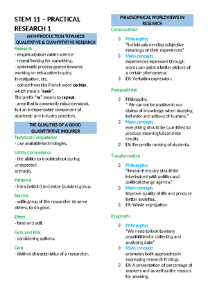 STEM 11 -Oral Communication 2nd qtr - STEM 11 – ORAL COMMUNICATION ...