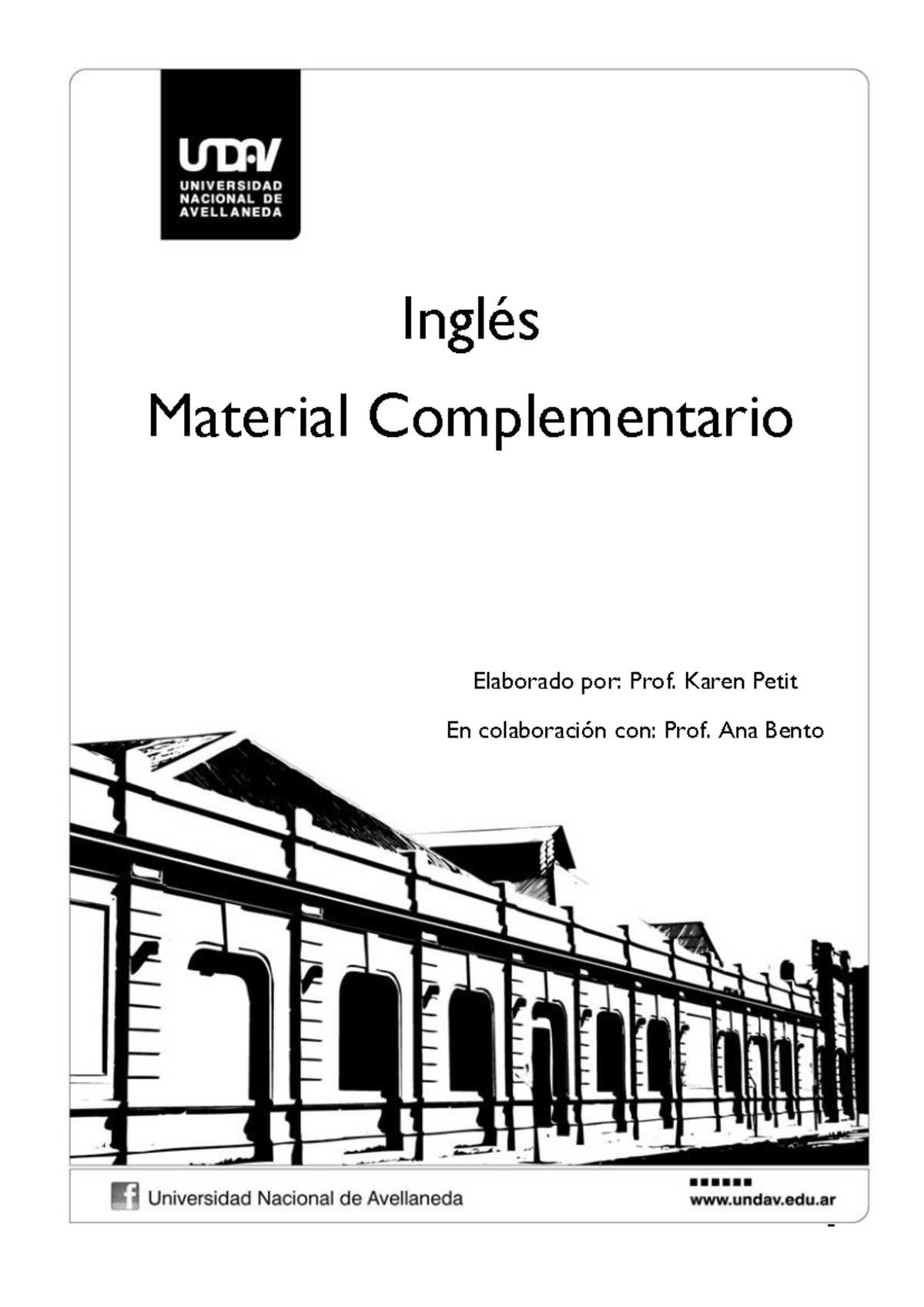 Material Complementario Inglés 2 - Inglés Material Complementario Elaborado por: Prof. Karen ...