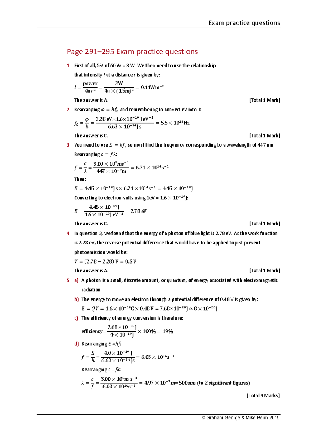 Chapter-17 - fdfd - Page 291–295 Exam practice questions 1 First of all ...