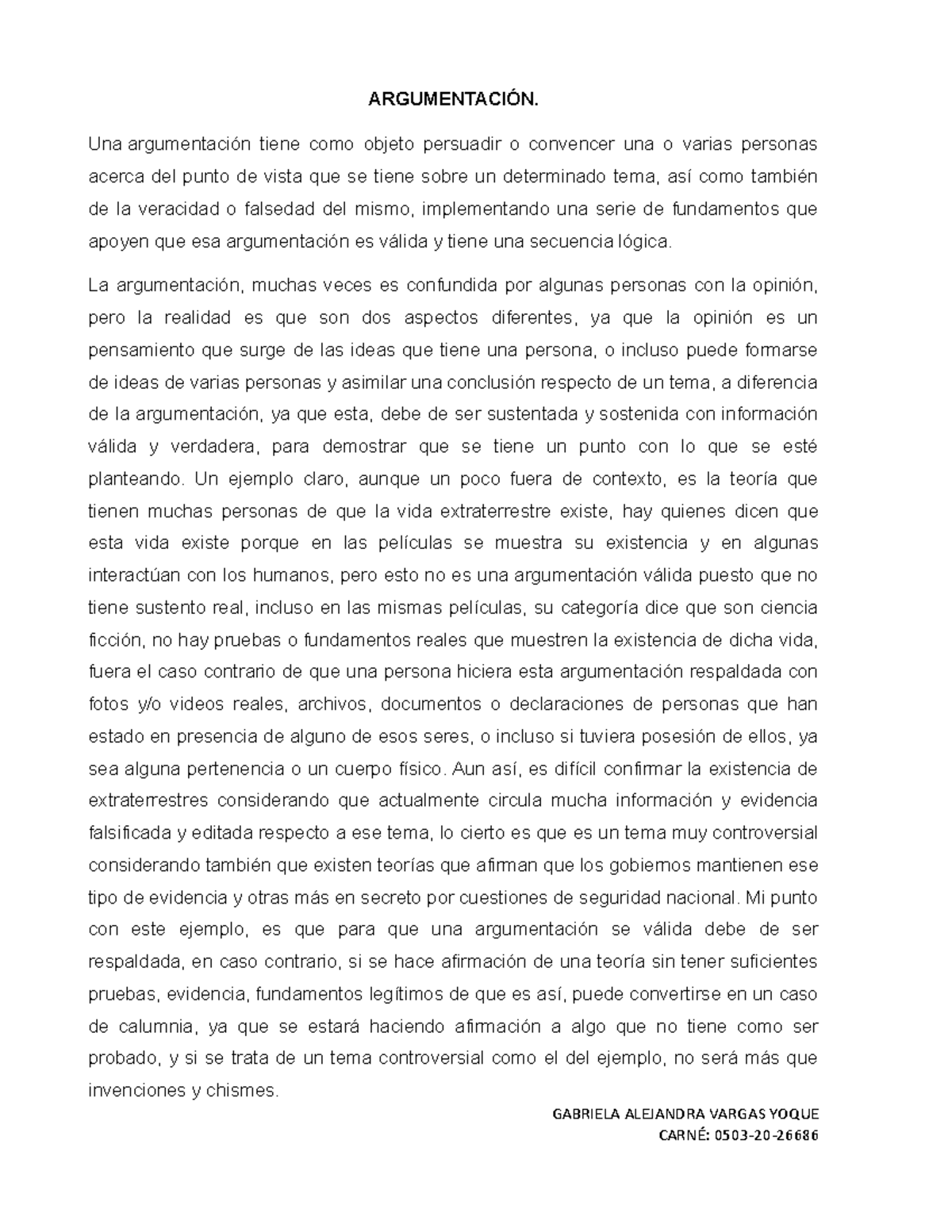 Argumentación - Ejemplos de argumentos para debates - ARGUMENTACIÓN ...