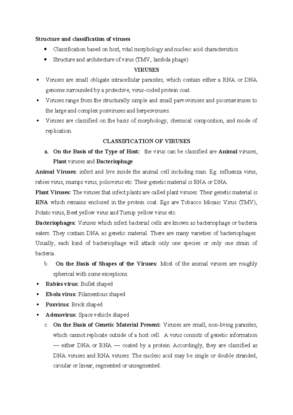 Viruses - virus - Structure and classification of viruses ...