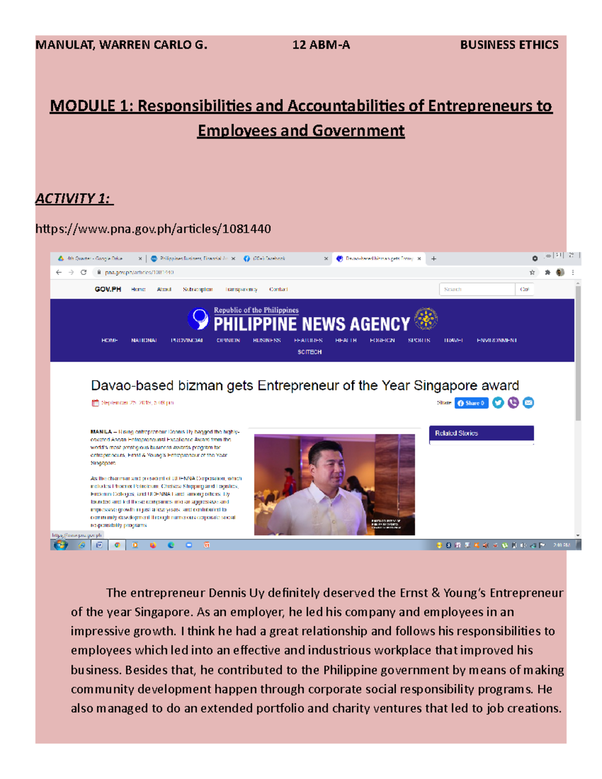 Ethics 01 Part 2 of Business ethics grade 12 - Business Correspondence ...